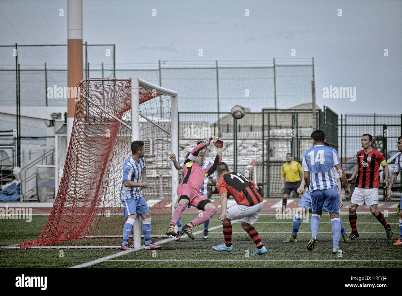 Gibraltar football - St Joseph versus Lincoln Red Imps - Victoria ...