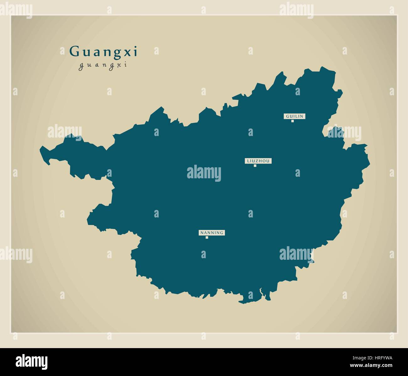 Guangxi Map High Resolution Stock Photography and Images - Alamy