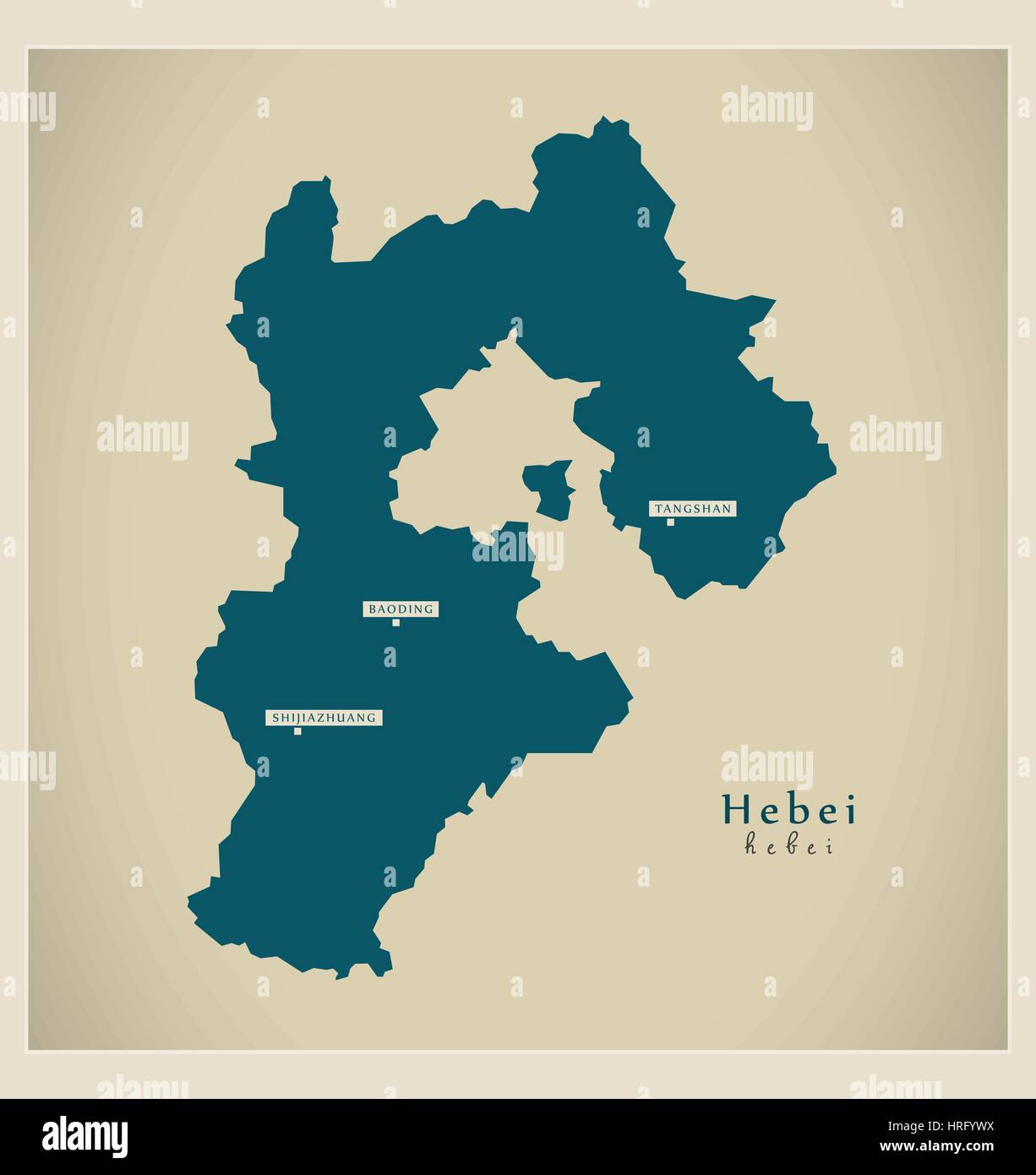 Hebei map hi-res stock photography and images - Alamy