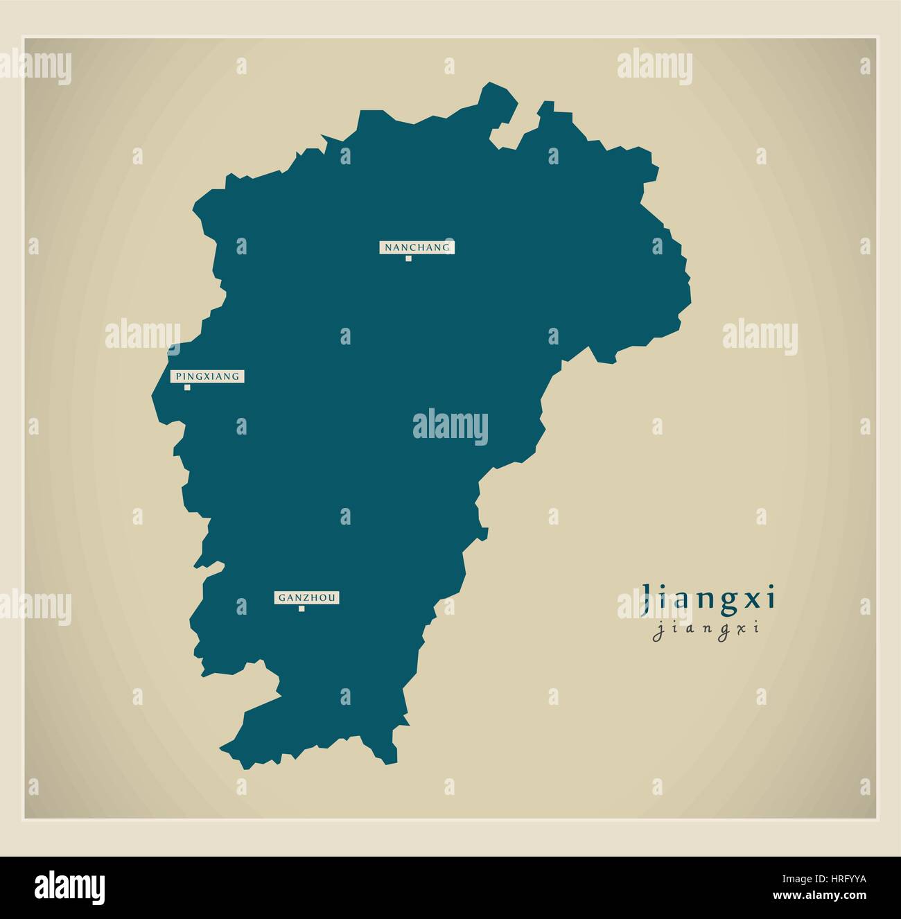 Jiangxi china asia map hi-res stock photography and images - Alamy