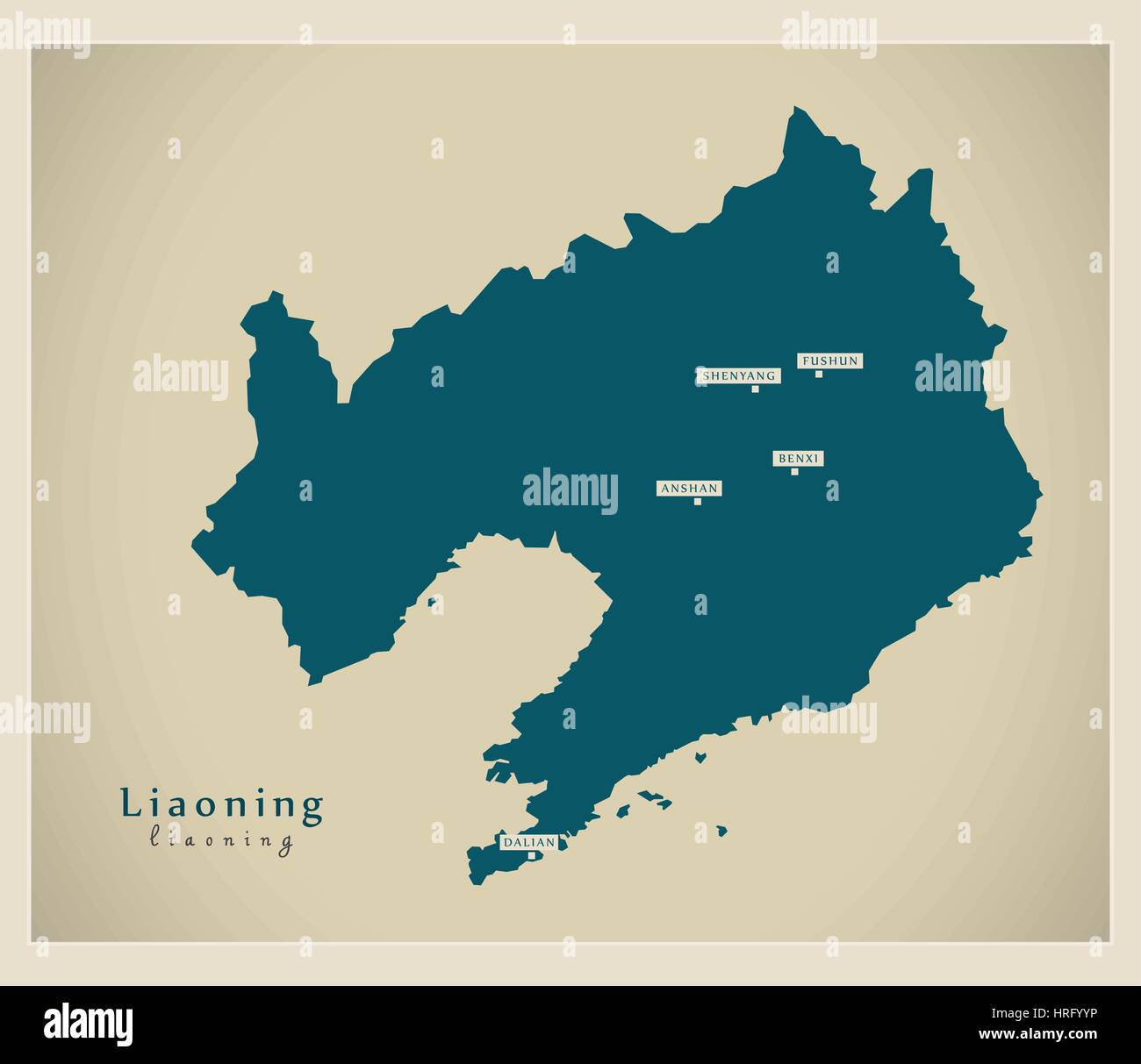 Liaoning map Stock Vector Images - Alamy