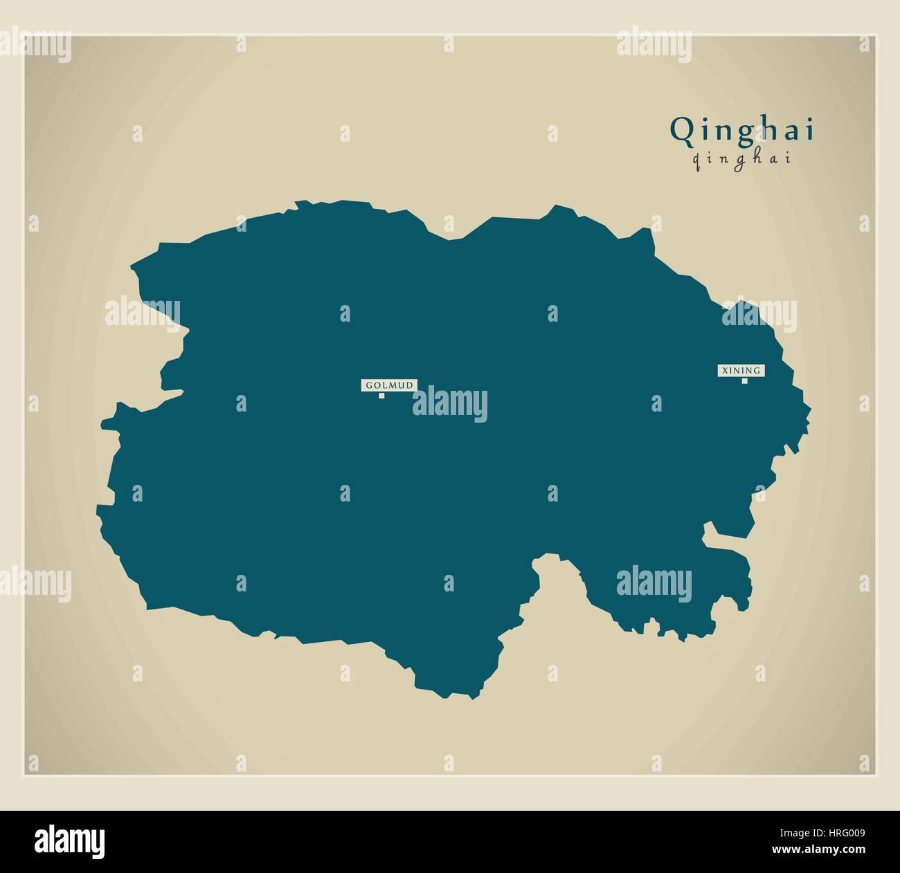 Mapa Do Lago Qinghai Qinghai Map Hi Res Stock Photography And Images