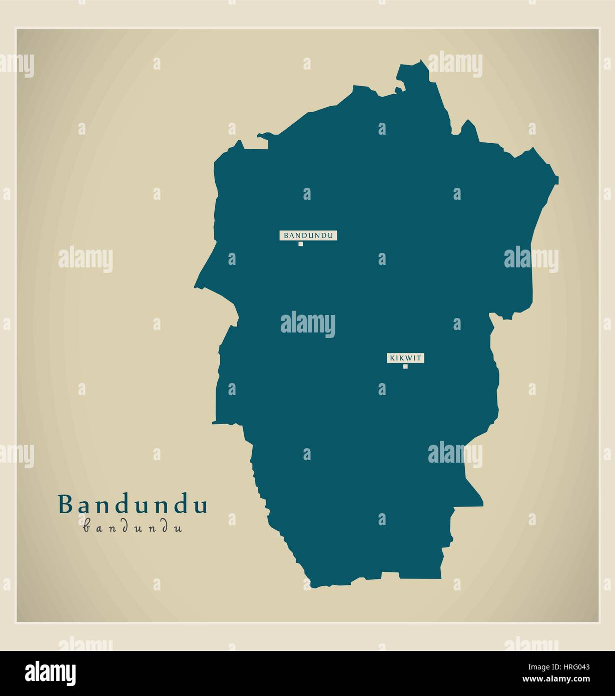 Modern Map - Bandundu Stock Vector Image & Art - Alamy