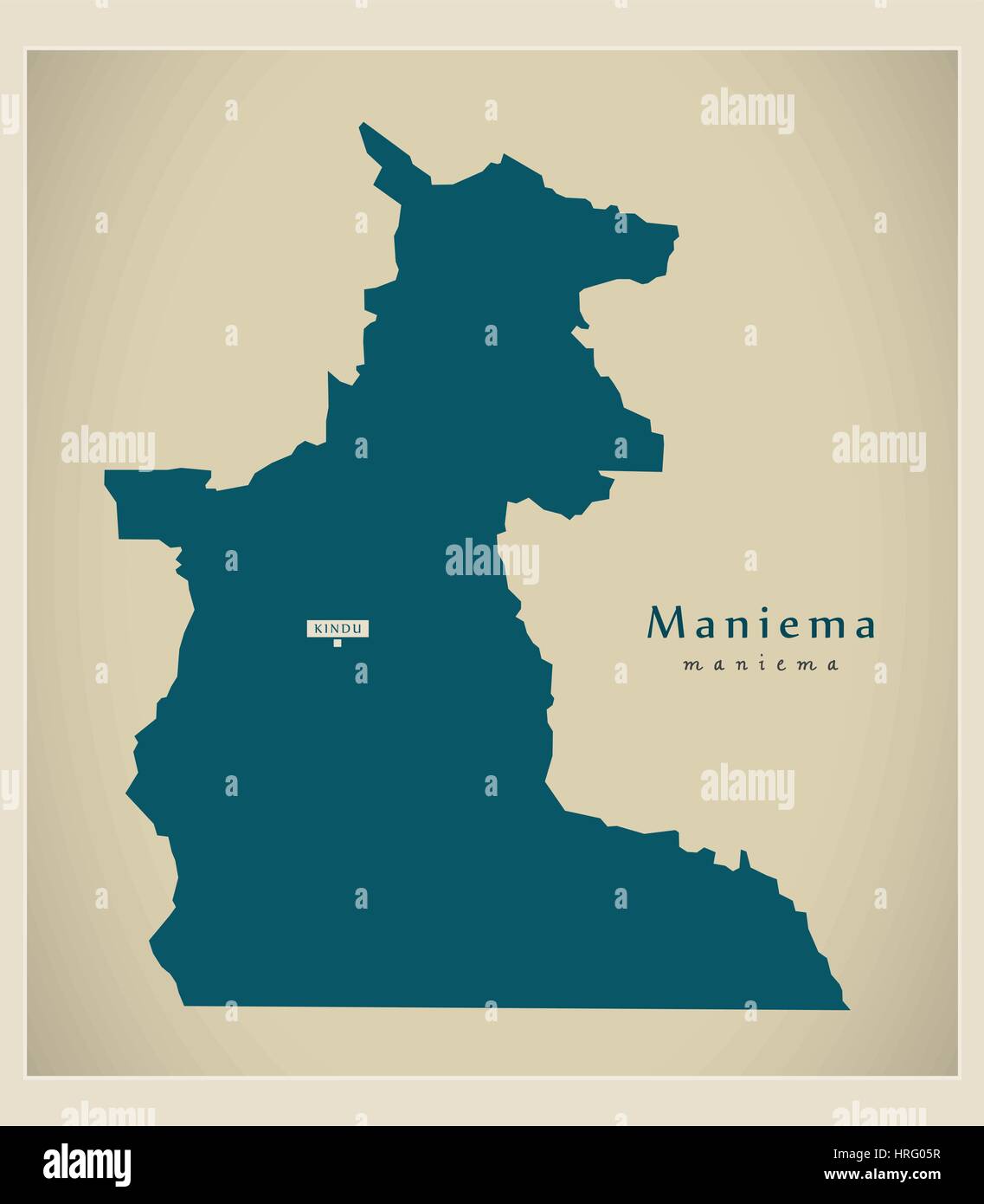 Modern Map - Maniema Stock Vector Image & Art - Alamy