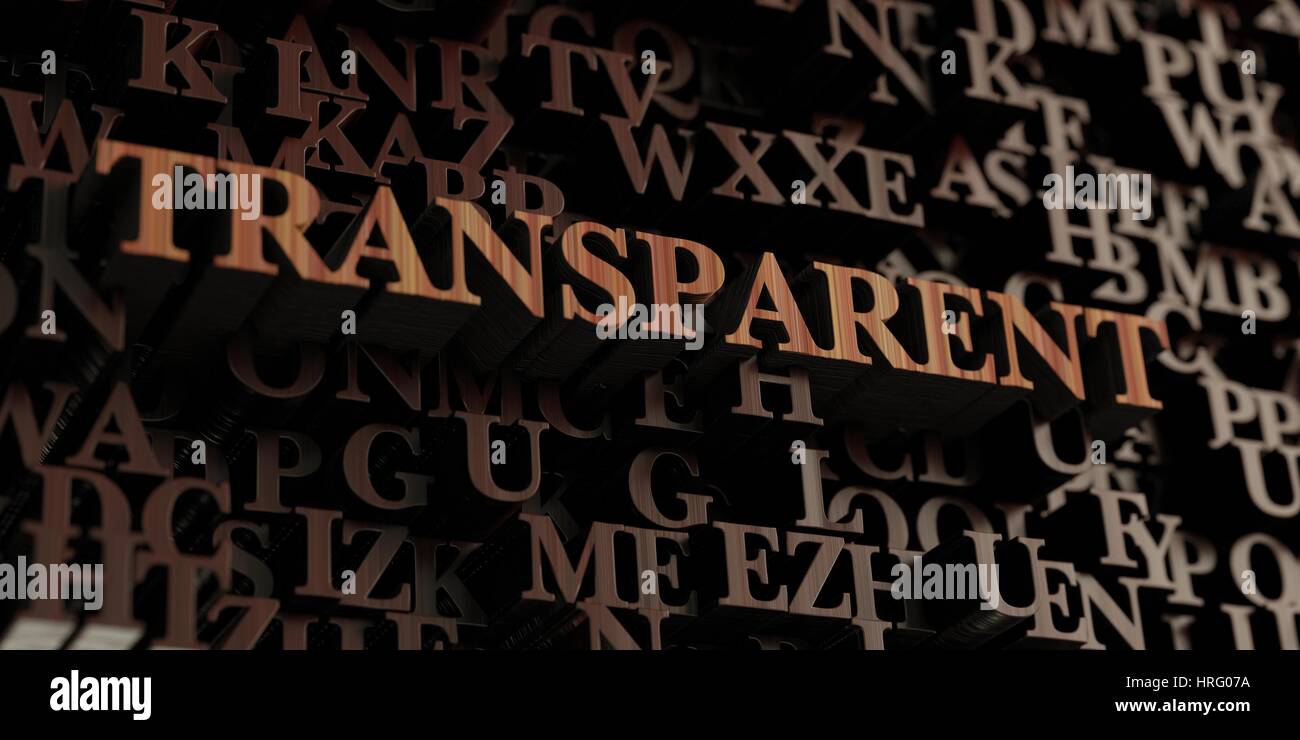 Transparent - Wooden 3D rendered letters/message. Can be used for an ...