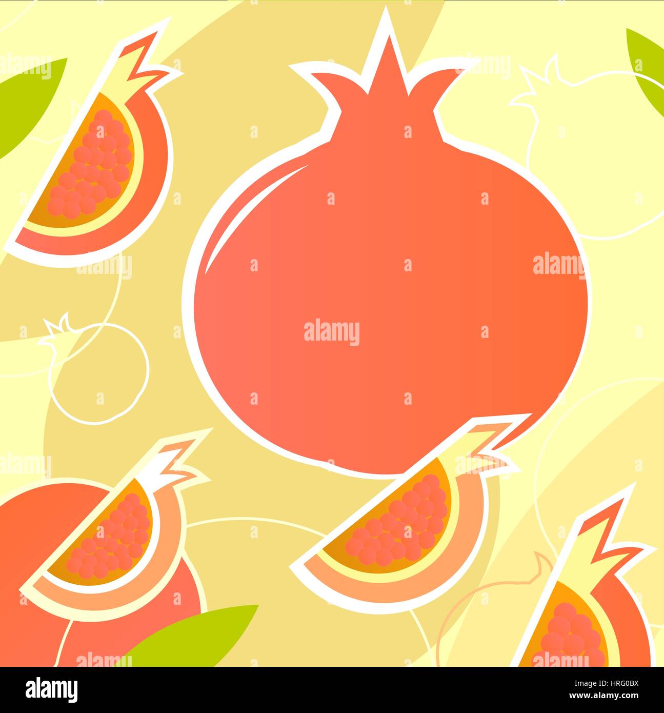 10735734 - retro pomegranate texture or background Stock Photo - Alamy