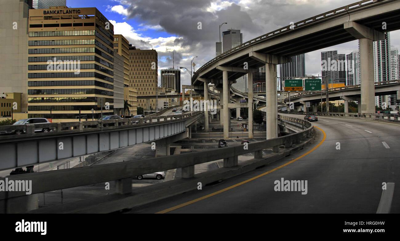 Miami skyline daytime hi-res stock photography and images - Alamy