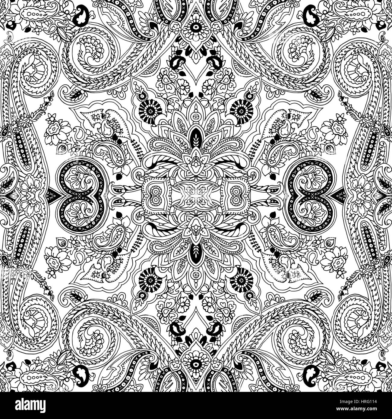 Traditional ikat pattern Black and White Stock Photos & Images - Alamy