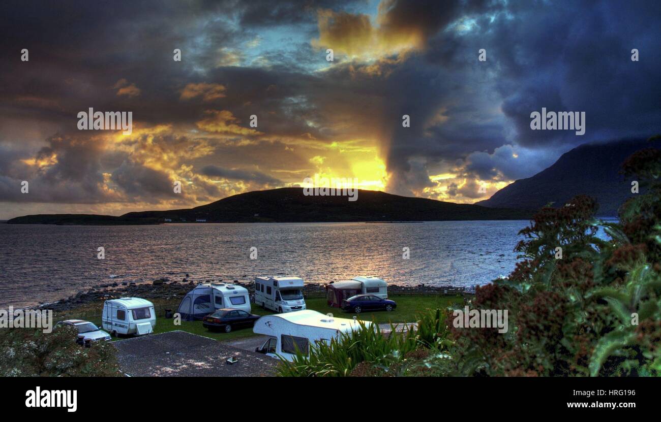 Rough scottish landscape in severe weather conditions Stock Photo - Alamy