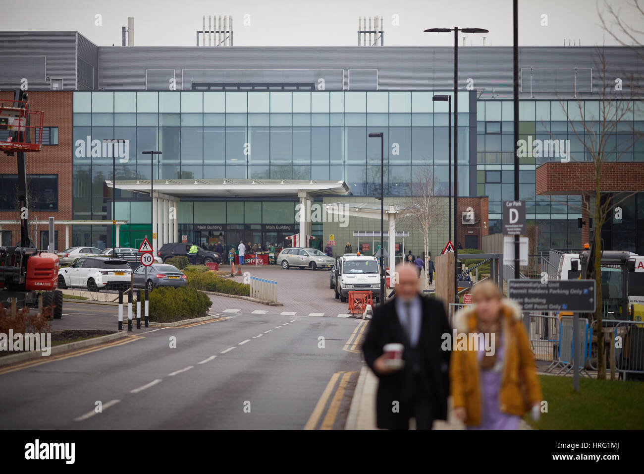 Stoke-on-Trent. Stoke University Hospital, exterior of the main ...