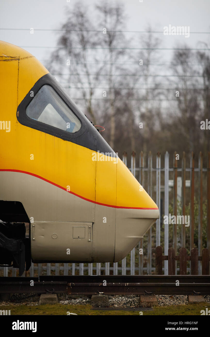 Front cab APT Advanced Passenger Train at Crewe Heritage centre ...