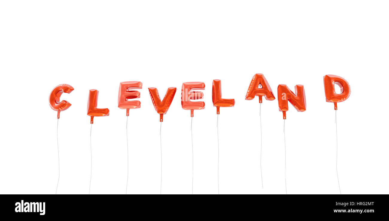 Cleveland sign with balloons hi-res stock photography and images - Alamy
