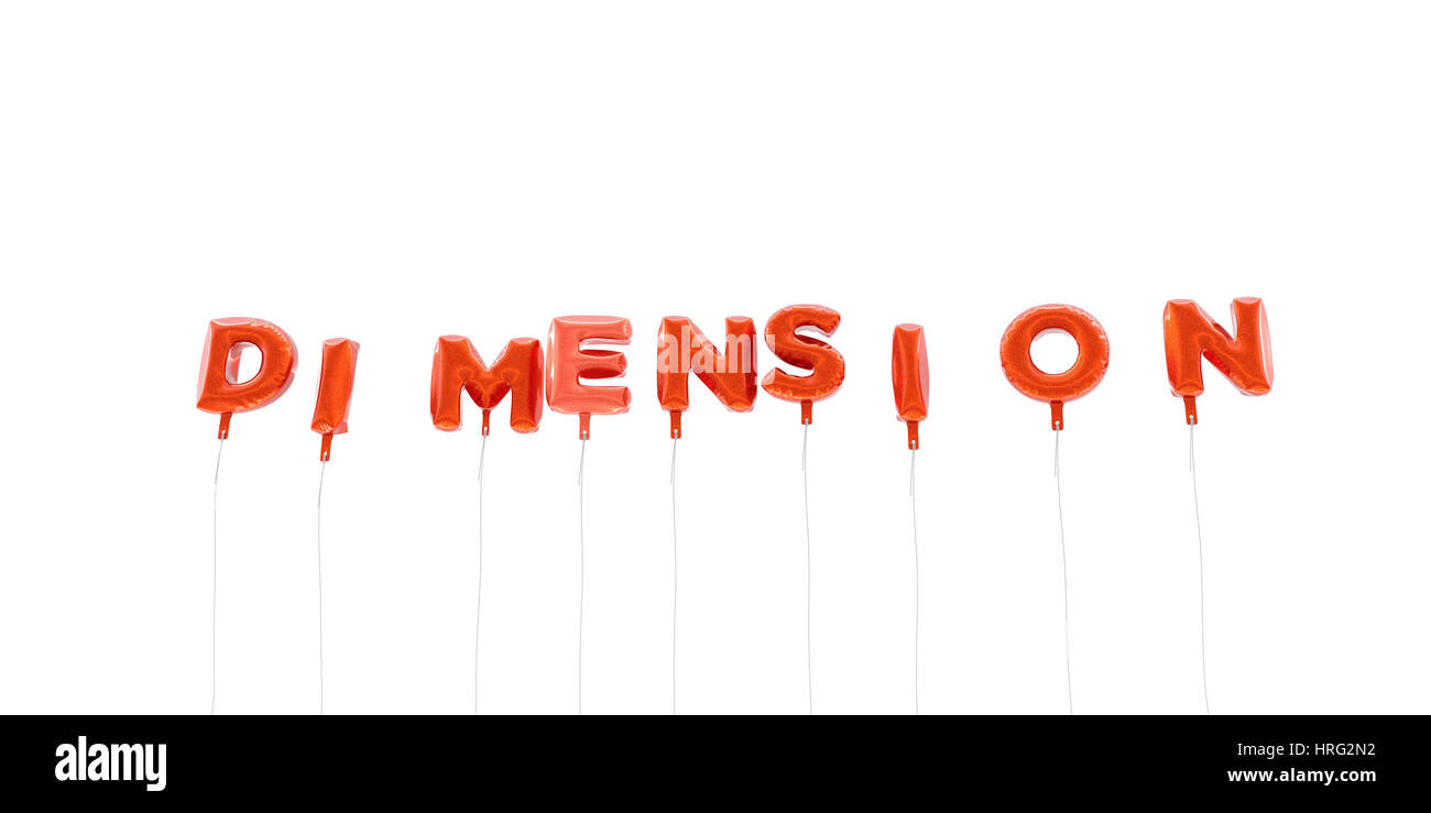 The words and their dimension hi-res stock photography and images - Alamy