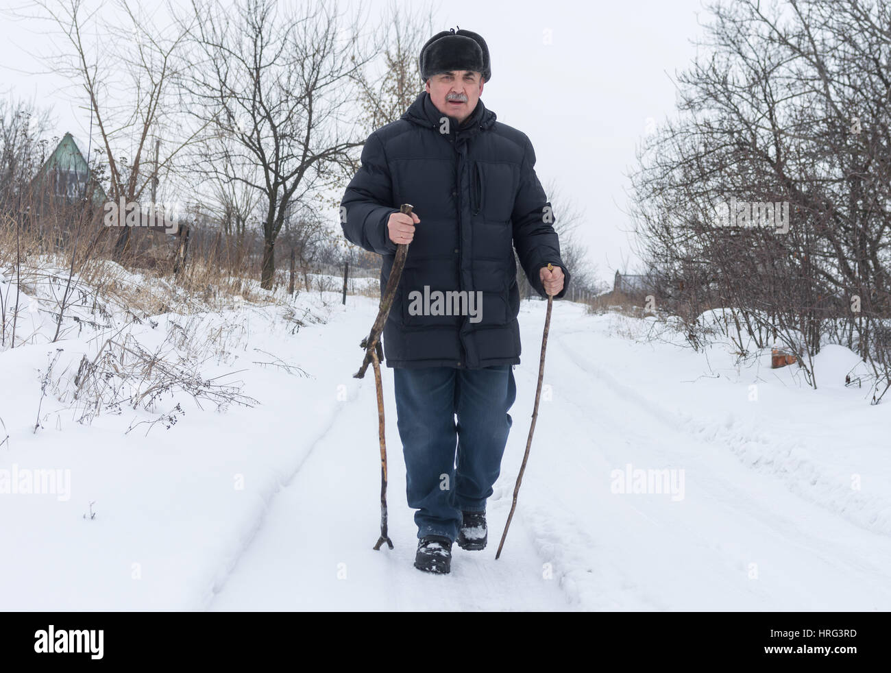Using walking stick hi-res stock photography and images - Alamy
