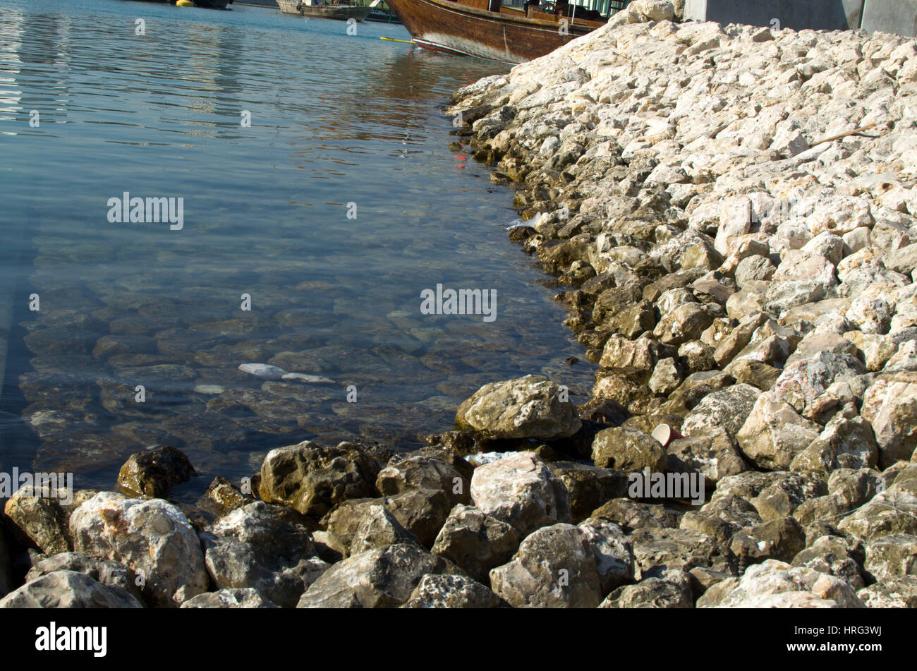 Stone embankment at the sea Stock Photo - Alamy