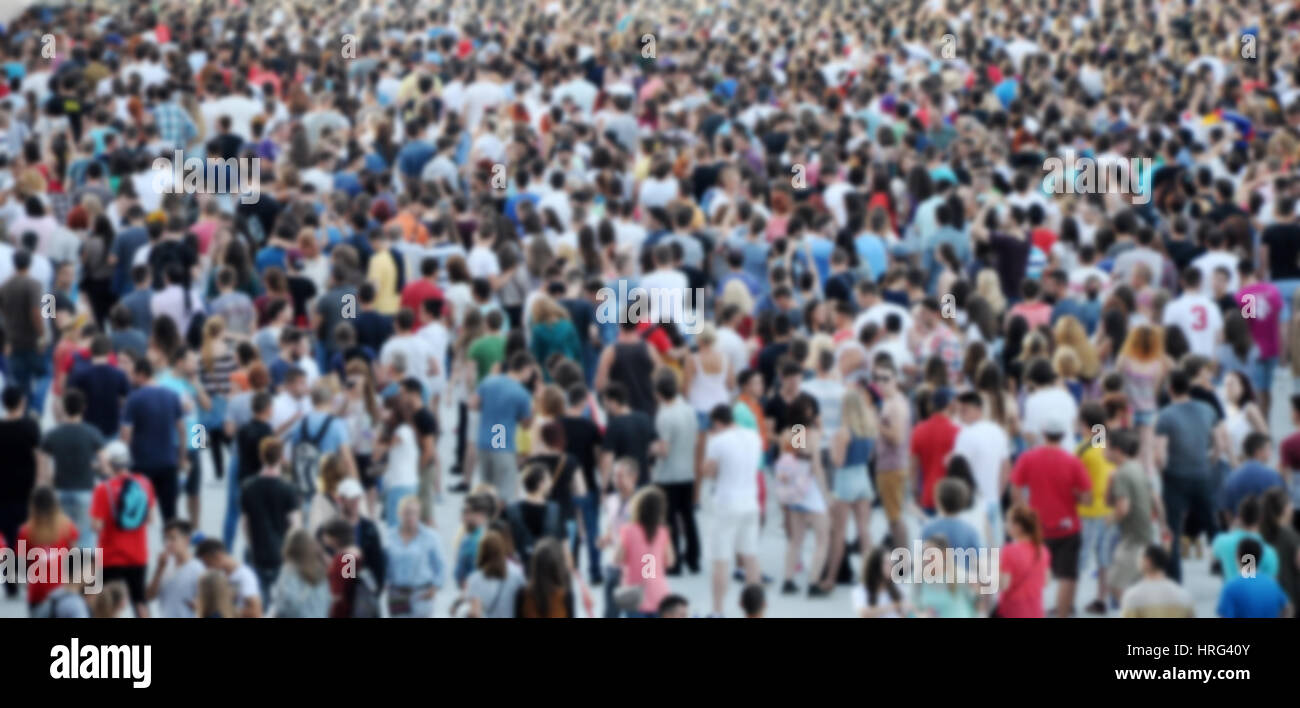Blurred crowd of people partying Stock Photo - Alamy