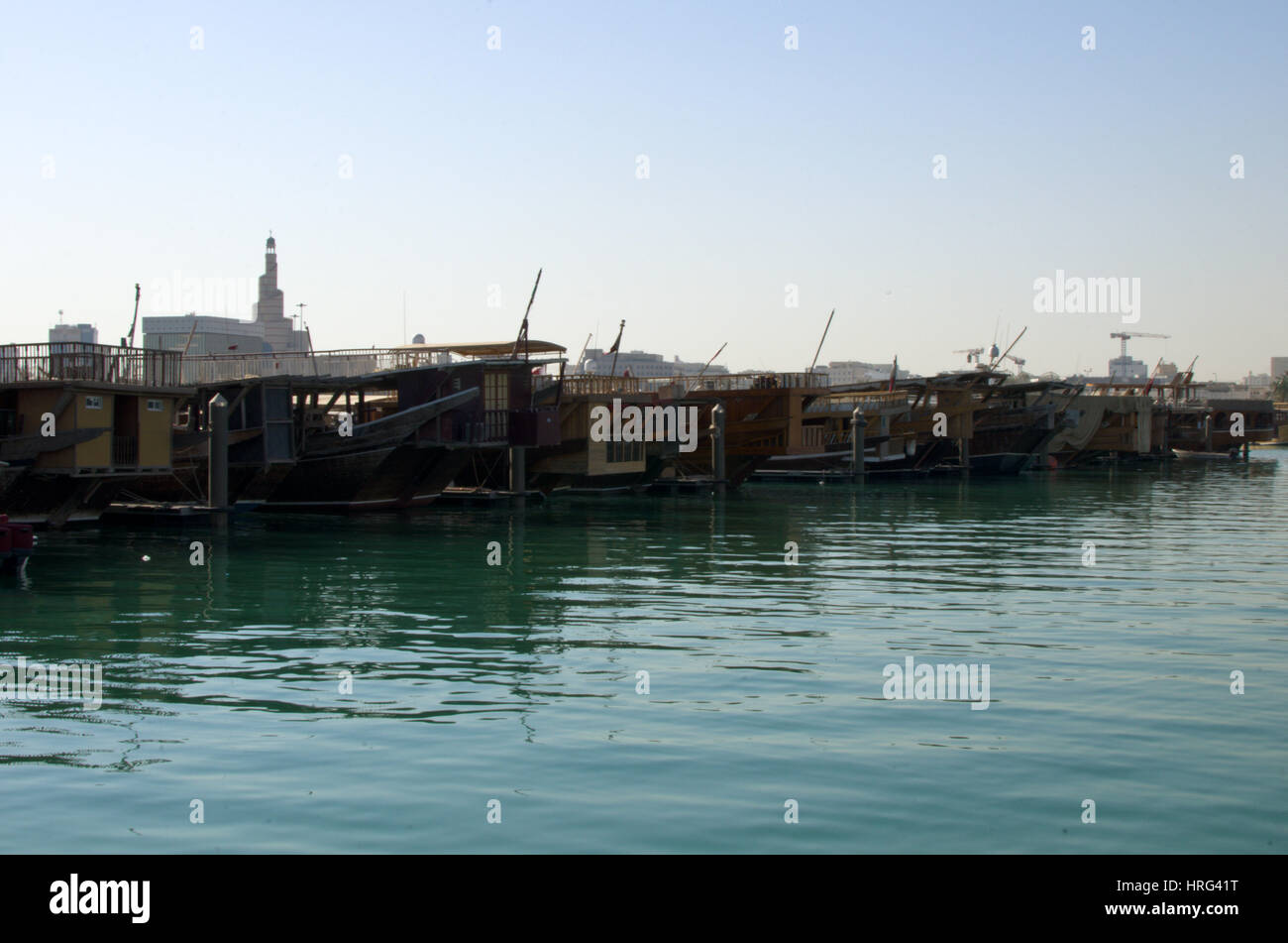 Traditional dhow at the Doha Dhow Port Stock Photo - Alamy