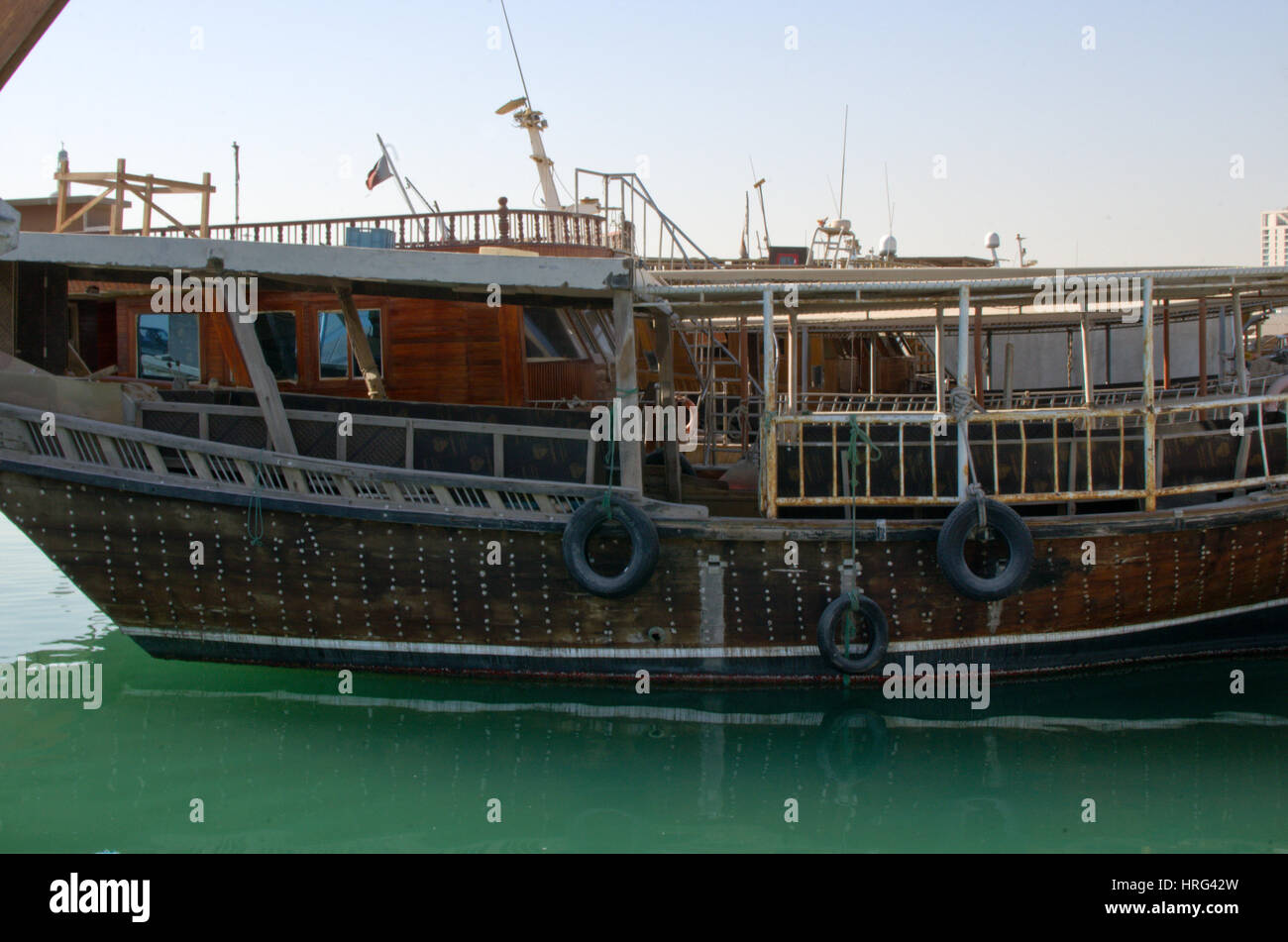 Traditional dhow at the Doha Dhow Port Stock Photo - Alamy
