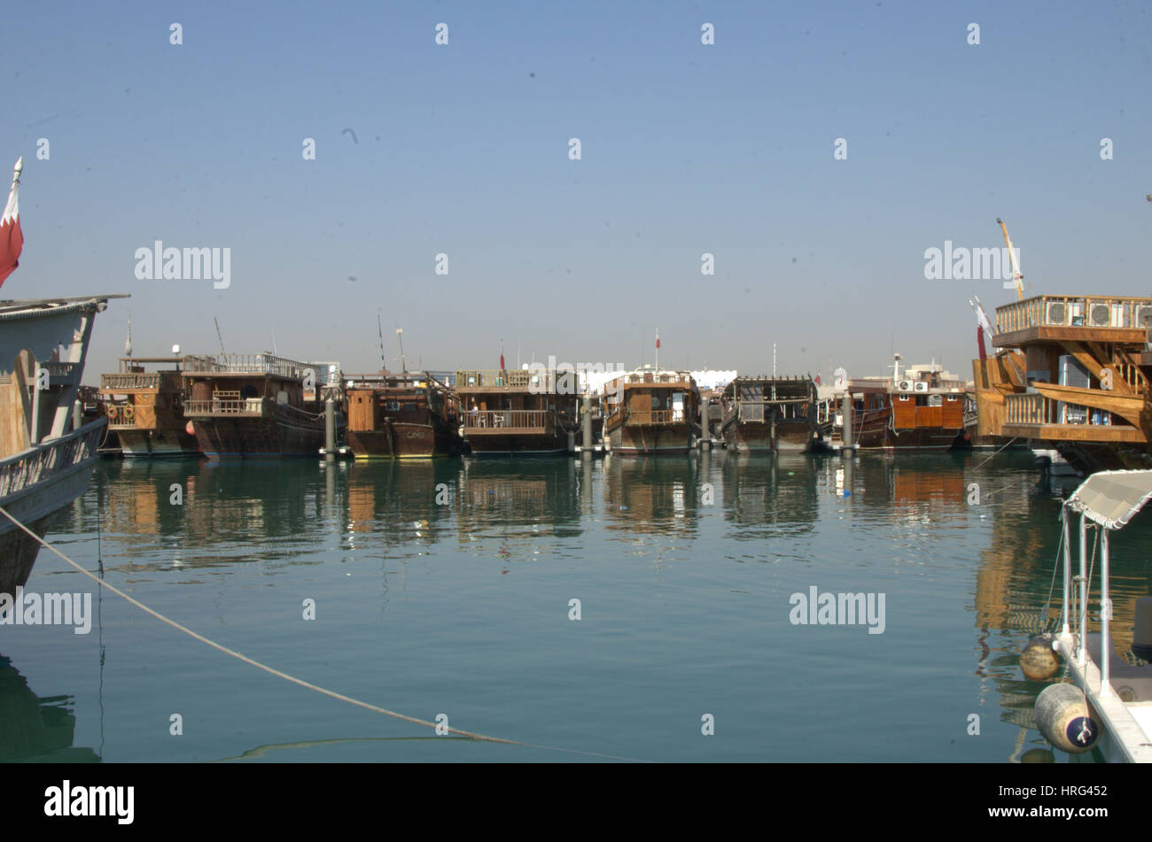Traditional dhow at the Doha Dhow Port Stock Photo - Alamy
