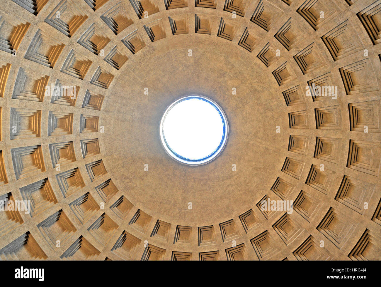 ROME, ITALY - MARCH 14, 2016: The dome of Pantheon was completed by the ...