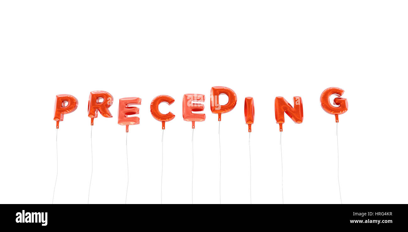 Preceding letter hi-res stock photography and images - Alamy