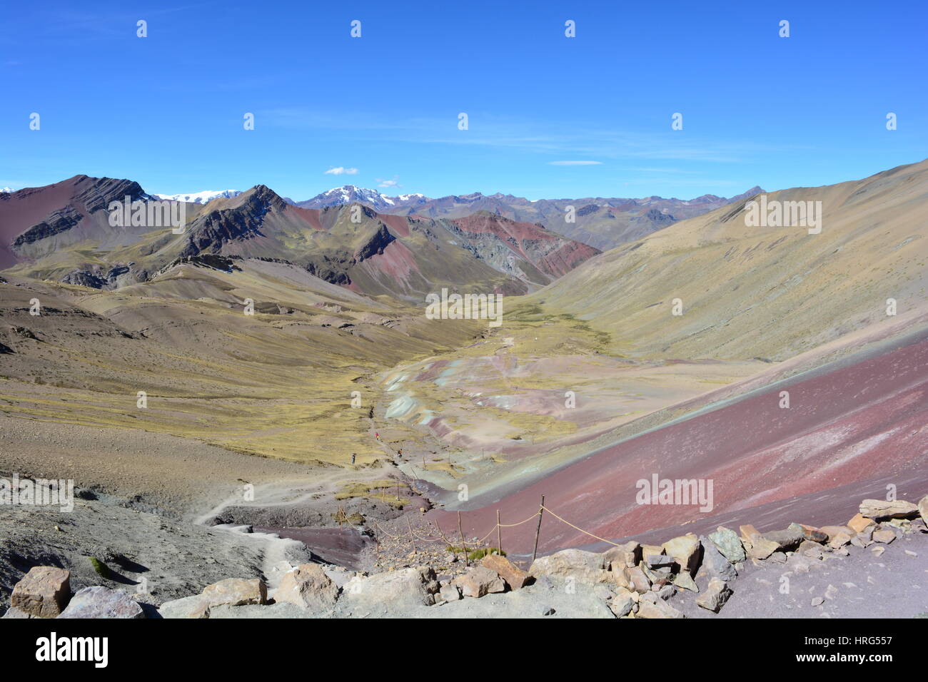 Beautiful landscape of the Cerro Colorado - aka Rainbow Mountain ...