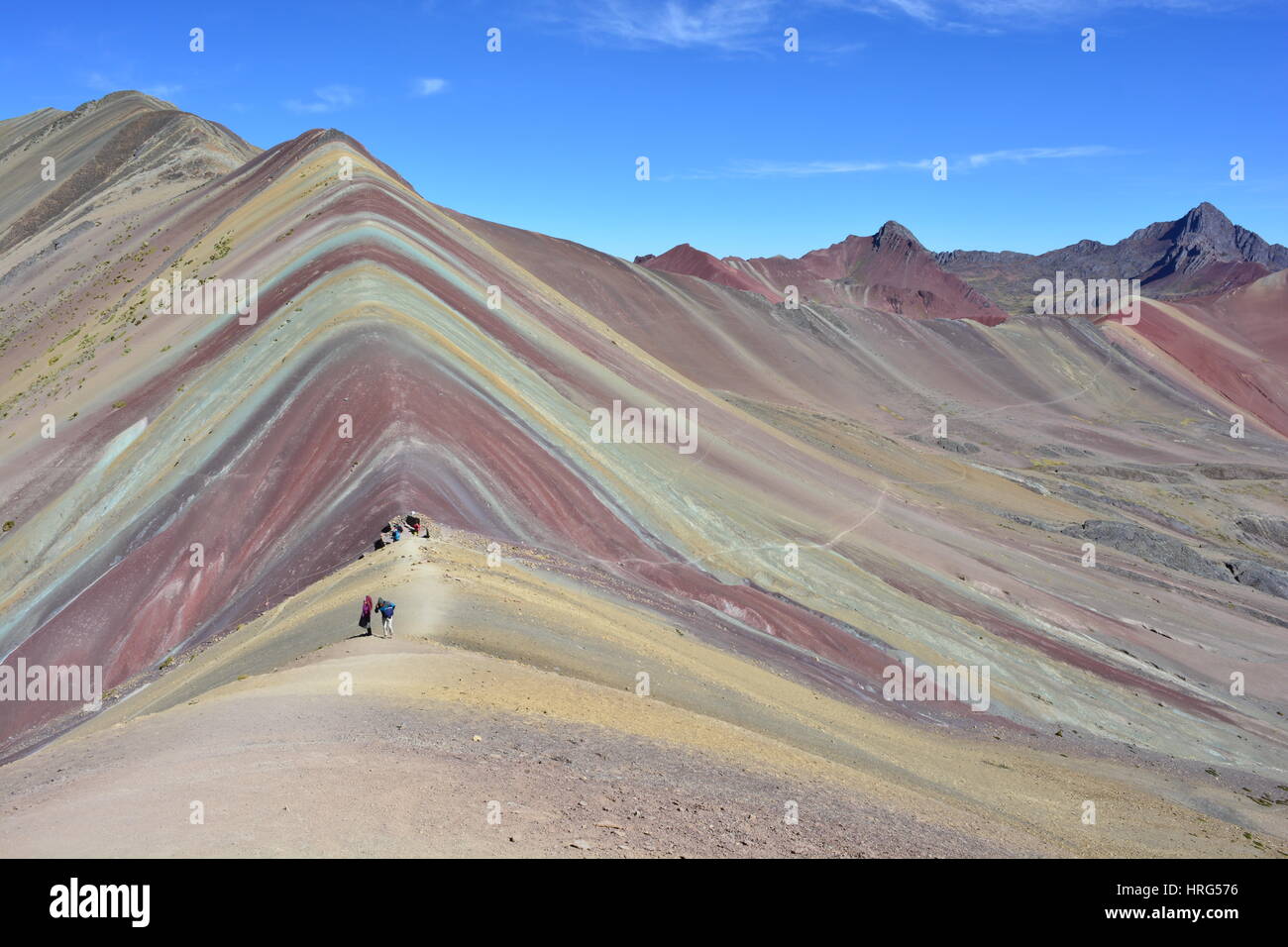 Beautiful landscape of the Cerro Colorado - aka Rainbow Mountain ...