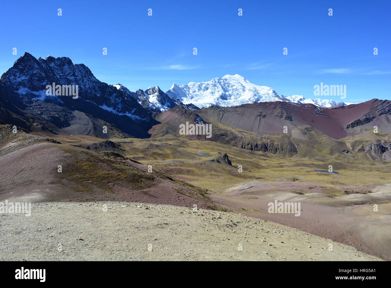 Beautiful landscape of the Cerro Colorado - aka Rainbow Mountain ...