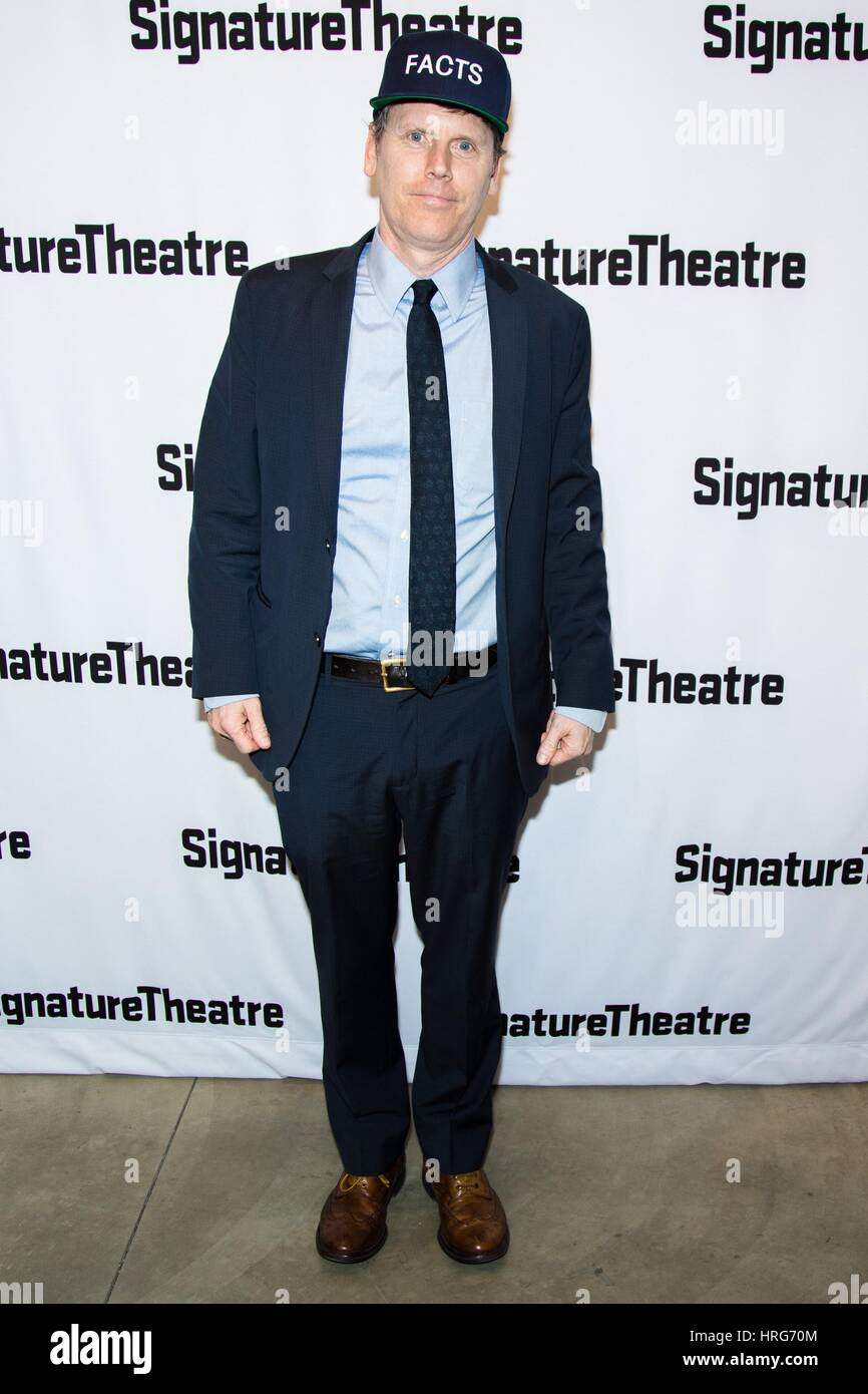 Opening night party for signature theatre companys wakey hi-res stock ...