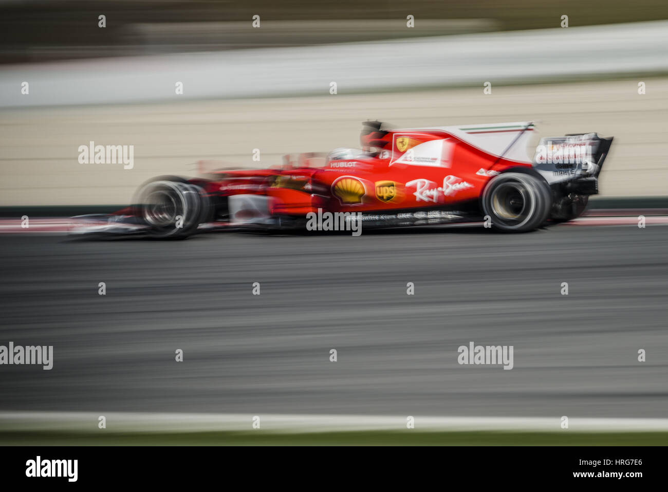 Ferrari sf70h of sebastian vettel hi-res stock photography and images ...