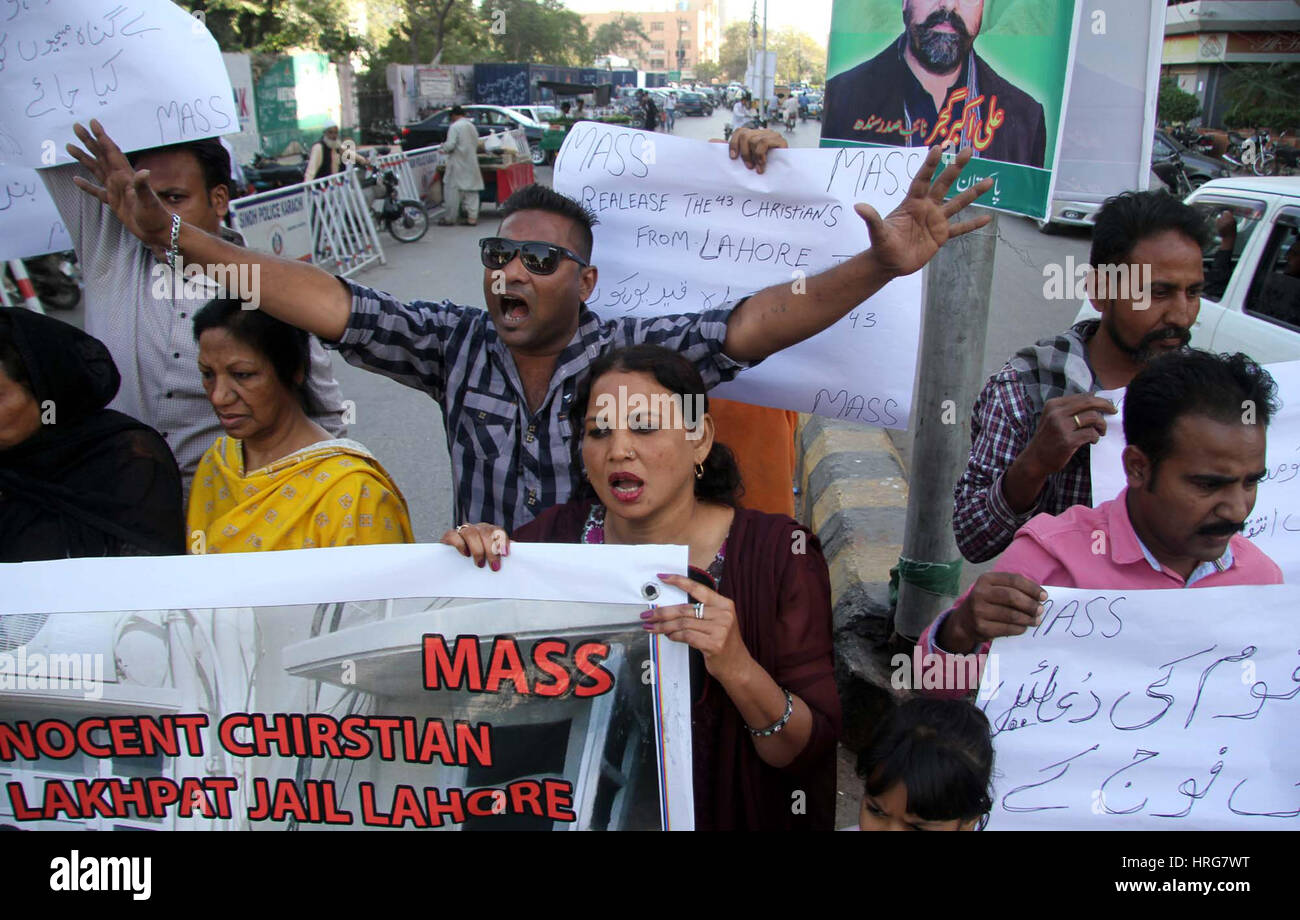 People from Christian community are holding protest demonstration ...