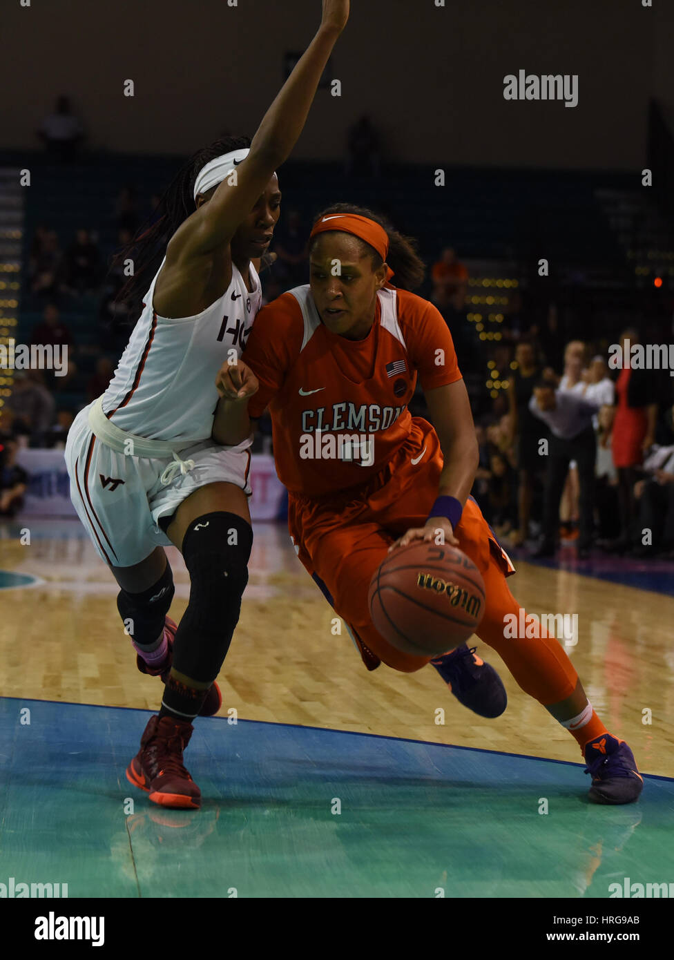 CONWAY, SC - MARCH 01: Clemson Lady Tigers guard/forward Nelly Perry (0 ...