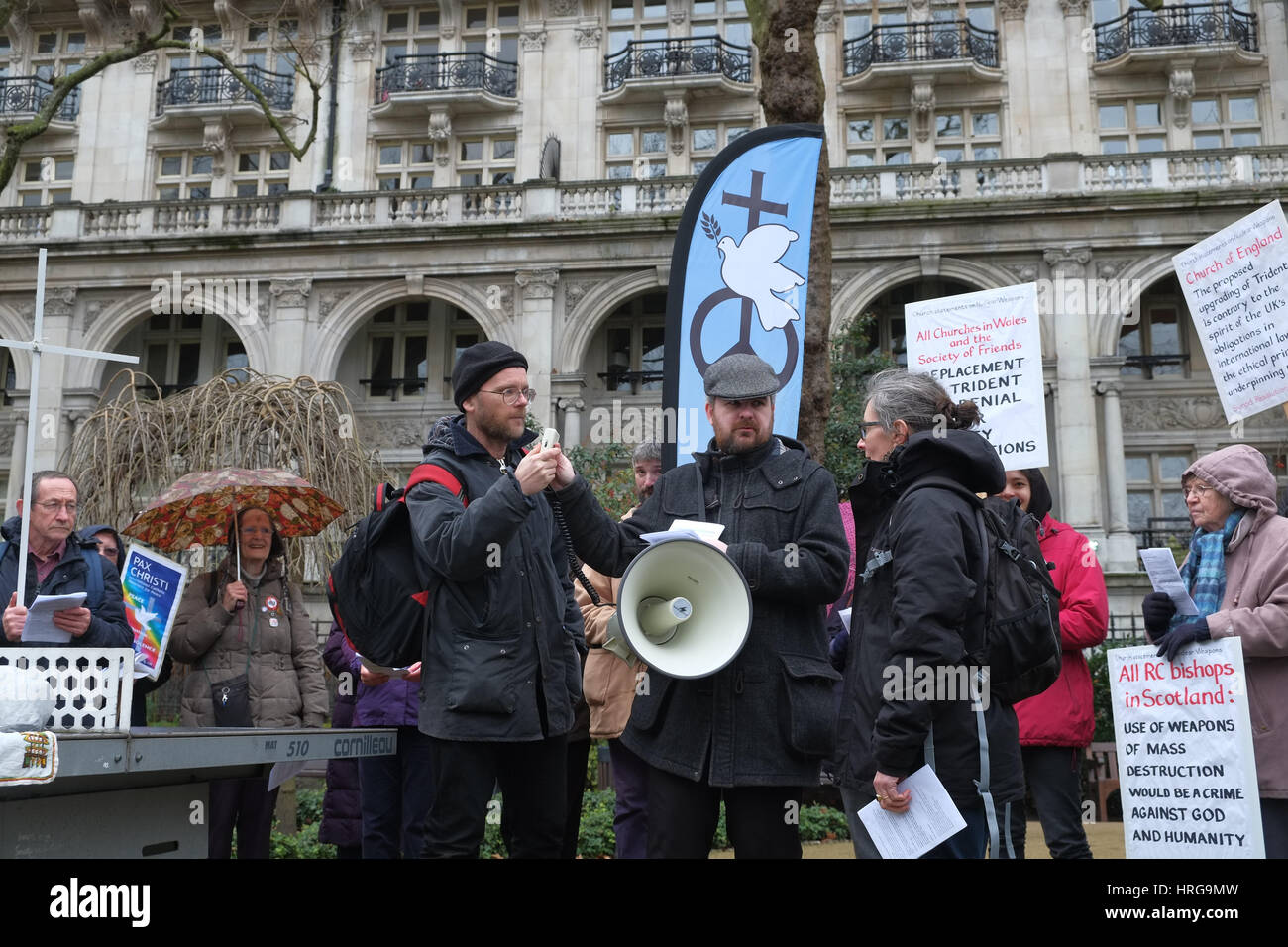 London, UK. 1st Mar, 2017. Christian peace activists and supporters ...