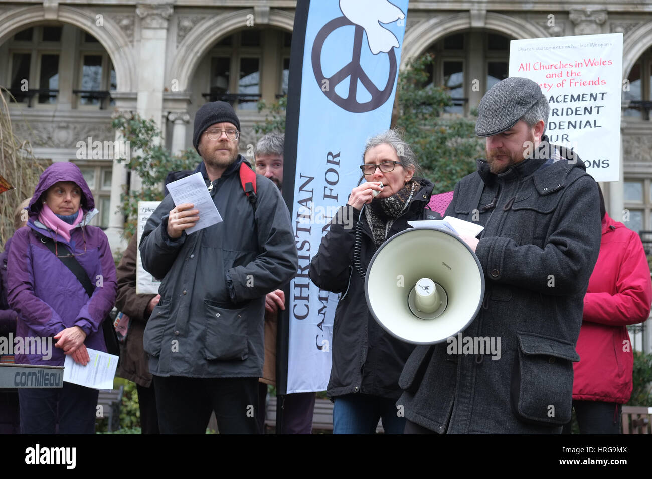 London, UK. 1st Mar, 2017. Christian peace activists and supporters ...