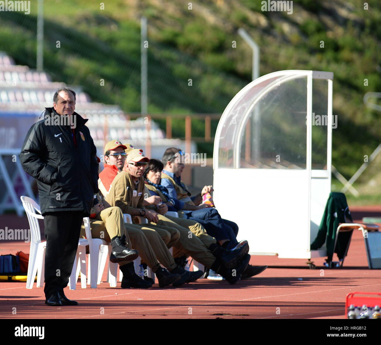 Albufeira, Portugal. 1st Mar, 2017. China's coach Bruno Bini looks on ...