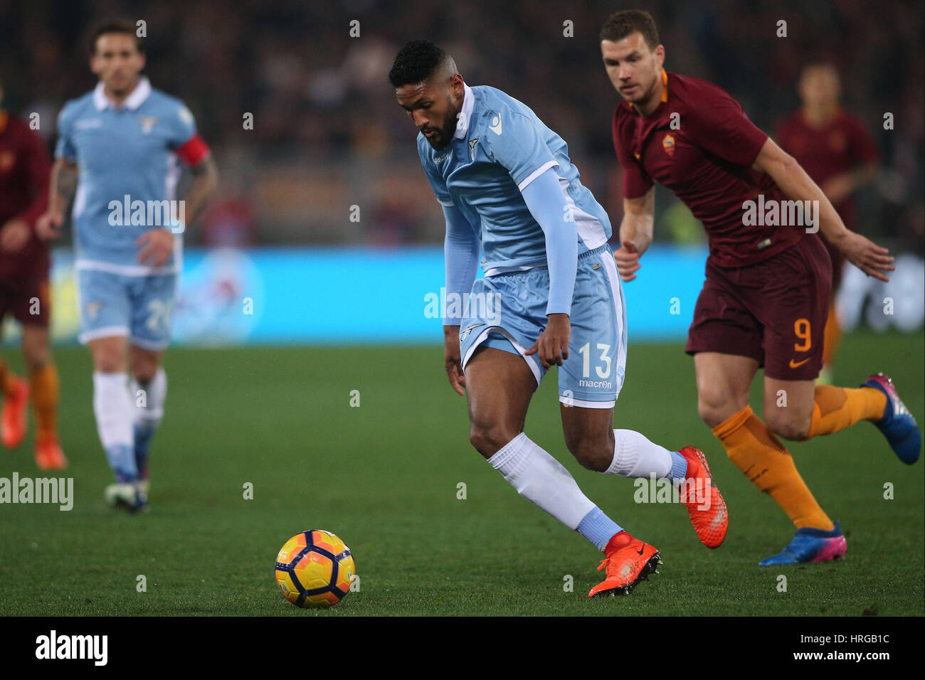 1.03.2017. Stadio Olimpico, Rome, Italy. Italy TIM CUP Football. Derby ...