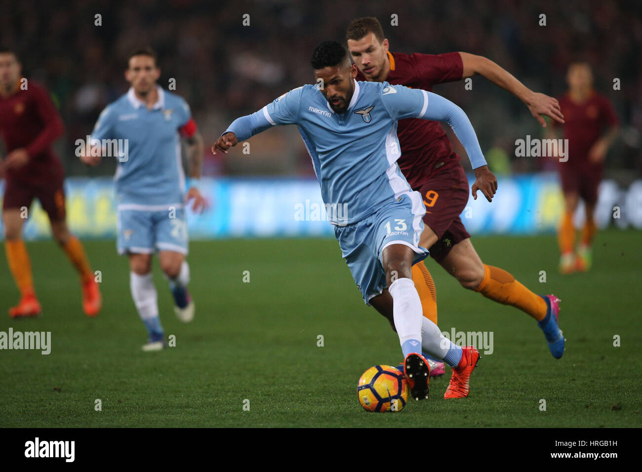 1.03.2017. Stadio Olimpico, Rome, Italy. Italy TIM CUP Football. Derby ...
