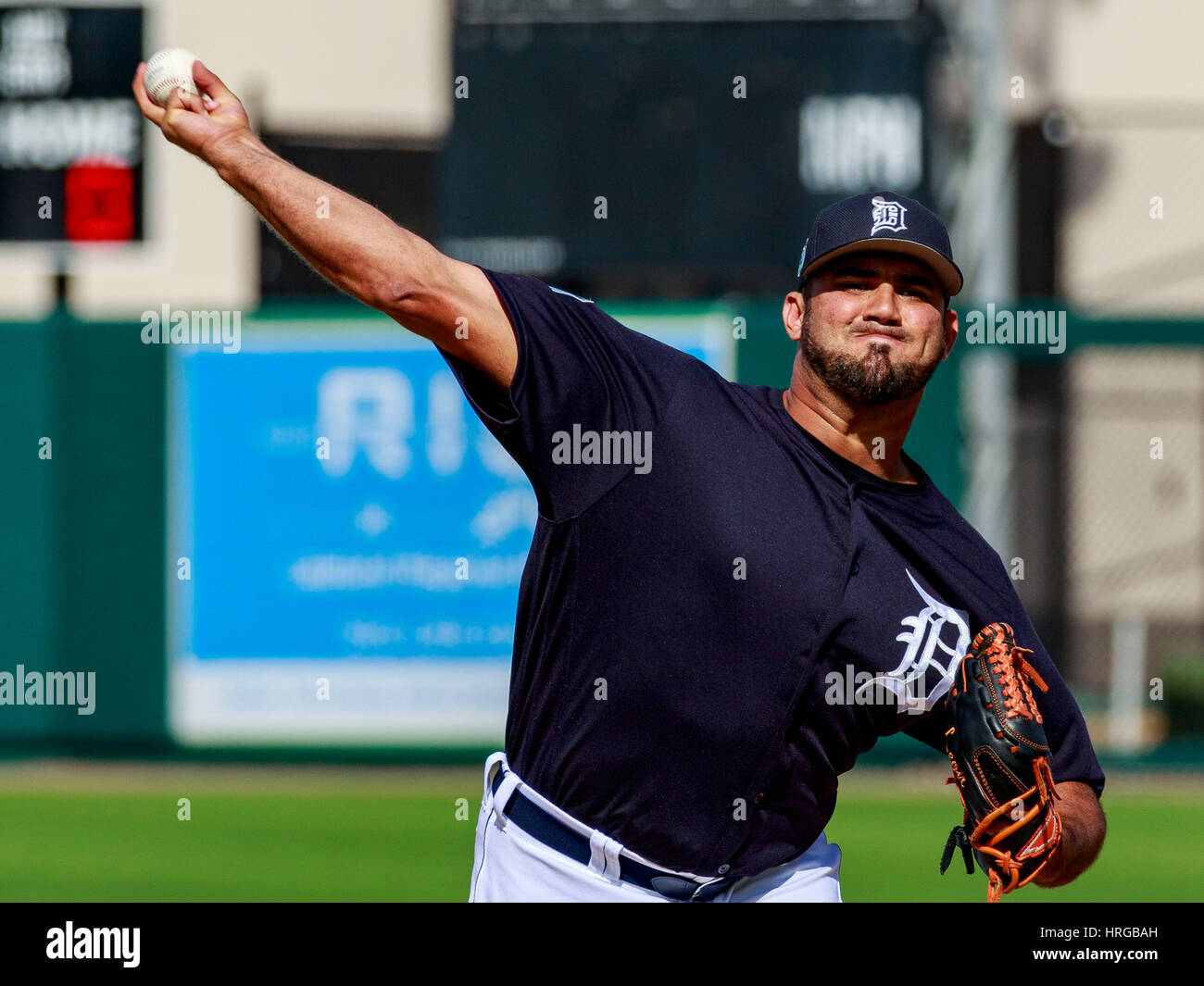 Joker Marchant Stadium. 01st Mar, 2017. Florida, USA- Detroit Tigers ...