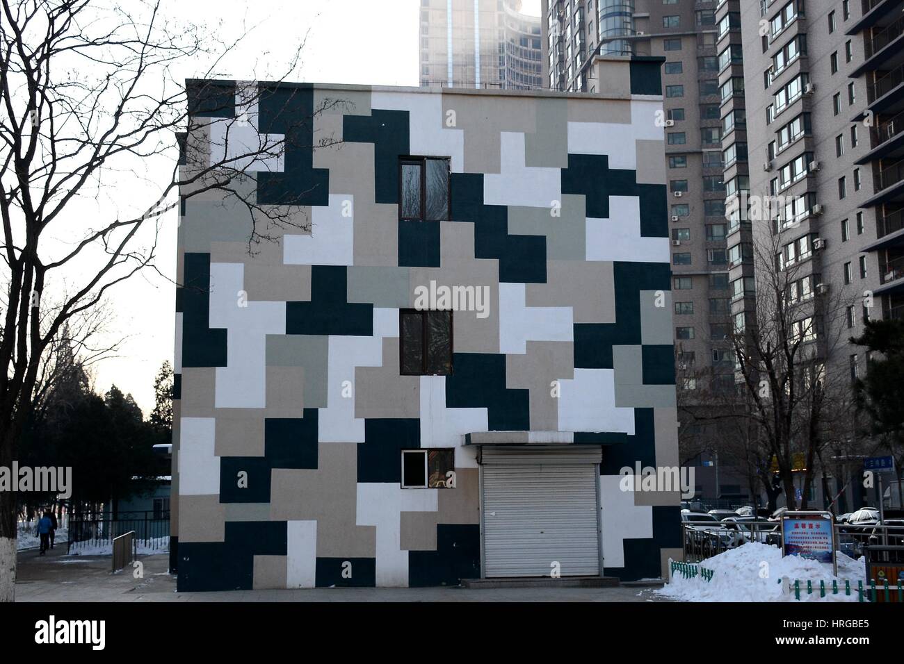 Shenyang, Shenyang, China. 1st Mar, 2017. A building looks like a three ...