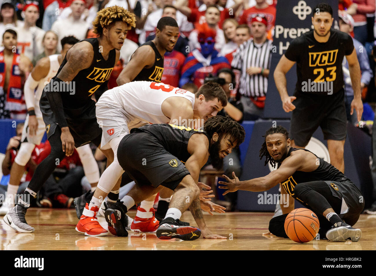 Dayton Arena, Dayton, OH, USA. 1st Mar, 2017. Virginia Commonwealth ...
