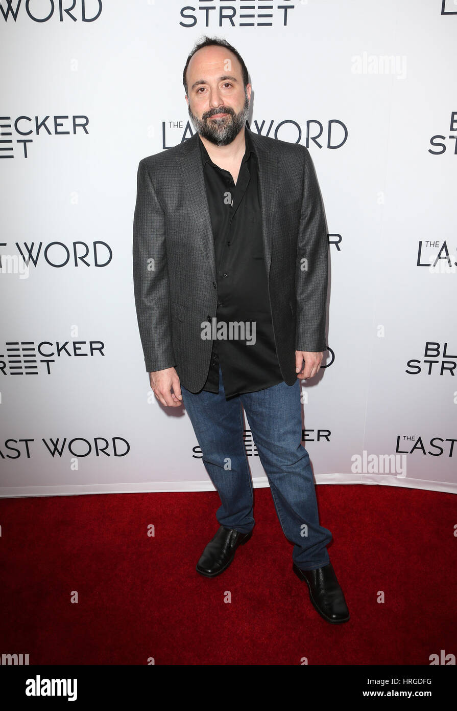 Hollywood, Ca. 01st Mar, 2017. Aaron Magnani, At Premiere Of Bleecker ...