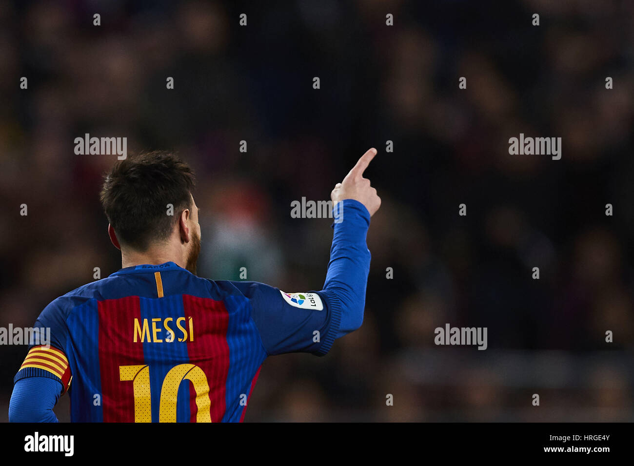 Barcelona, Spain. 01st Mar, 2017. Lionel Messi (FC Barcelona ...