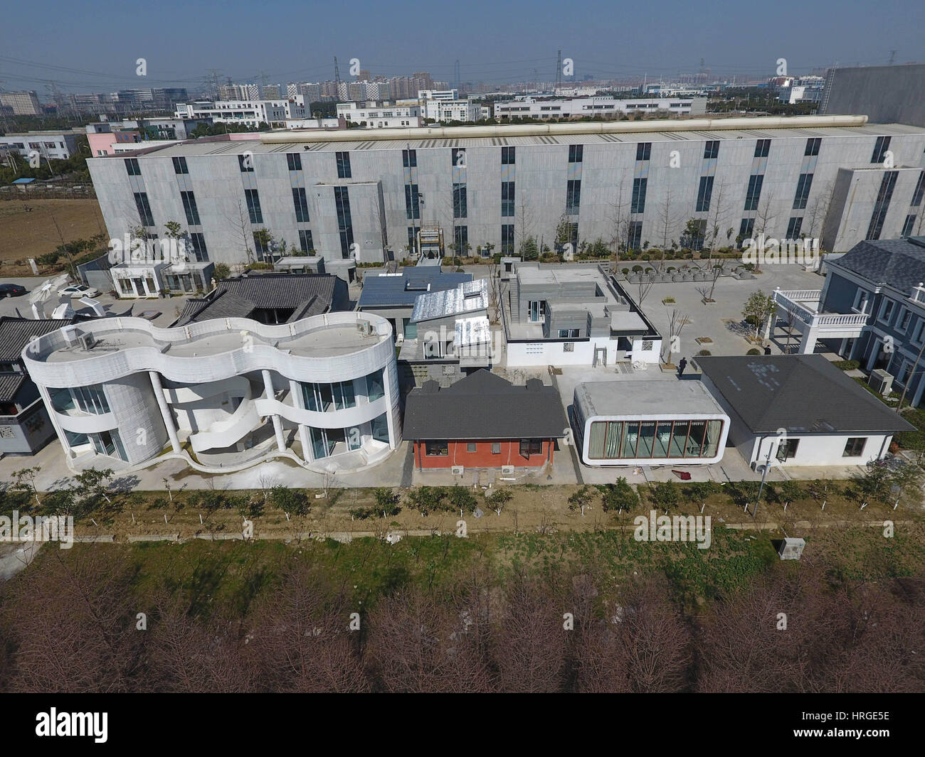 Suzhou, Suzhou, China. 2nd Mar, 2017. The 3D-printed architectures can ...