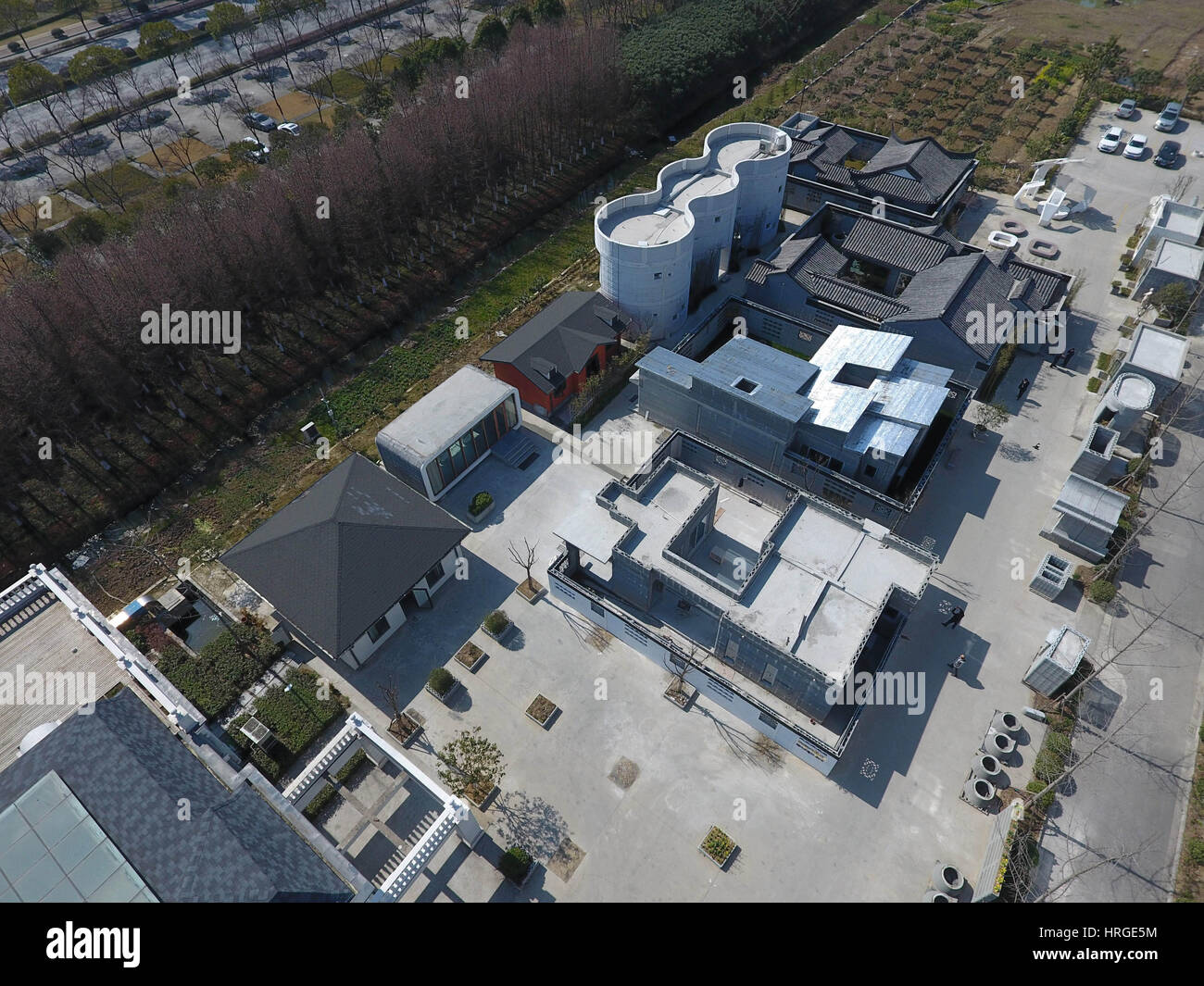 Suzhou, Suzhou, China. 2nd Mar, 2017. The 3D-printed architectures can ...