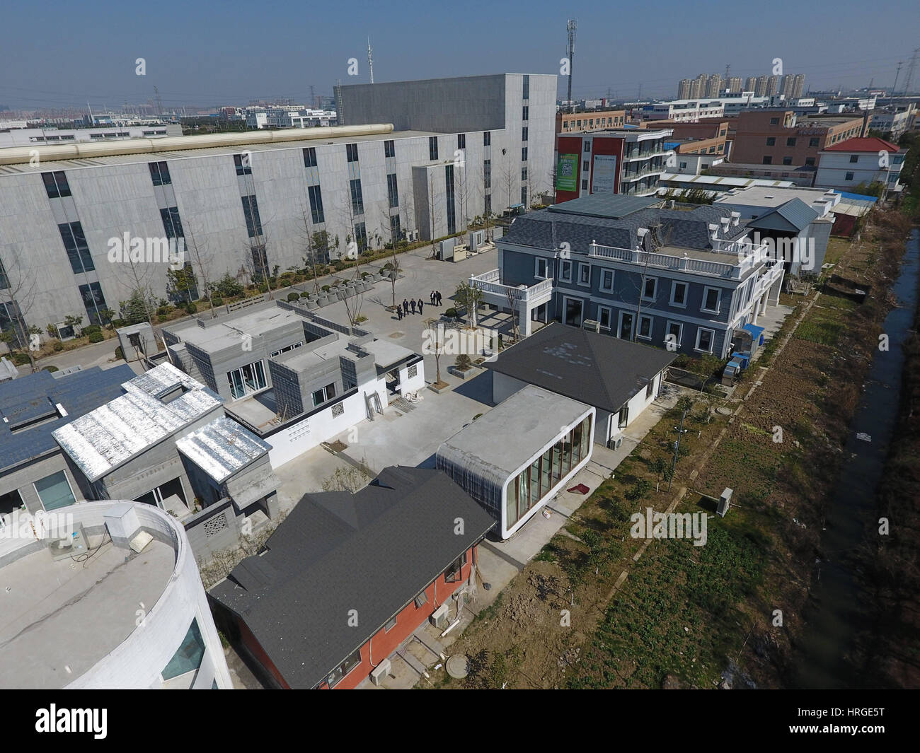 Suzhou, Suzhou, China. 2nd Mar, 2017. The 3D-printed architectures can ...