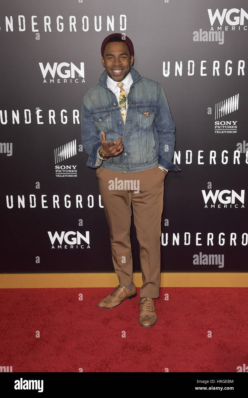 Westwood, California. 28th Feb, 2017. Major Harris attends WGN America ...