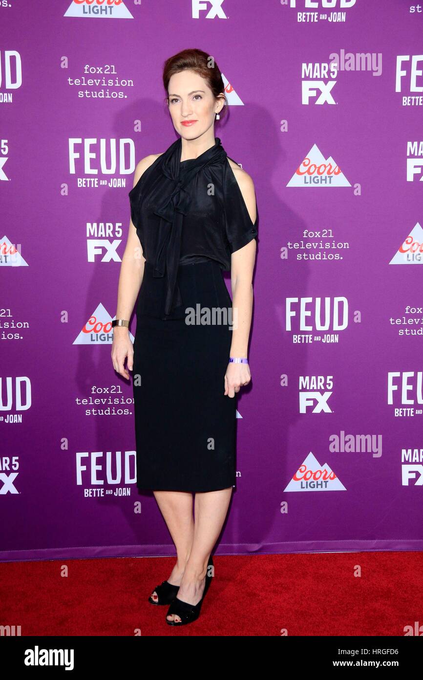 Los Angeles, CA, USA. 1st Mar, 2017. Kristen Rakes at arrivals for FEUD ...