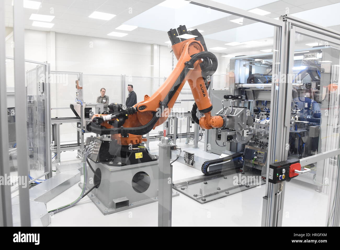 Ostrava, Czech Republic. 2nd Mar, 2017. A123 Systems company opens its ...