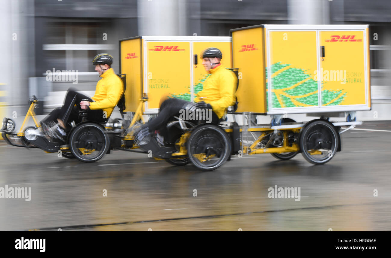 DHL couriers test out new environmentally friendly freight bikes in ...