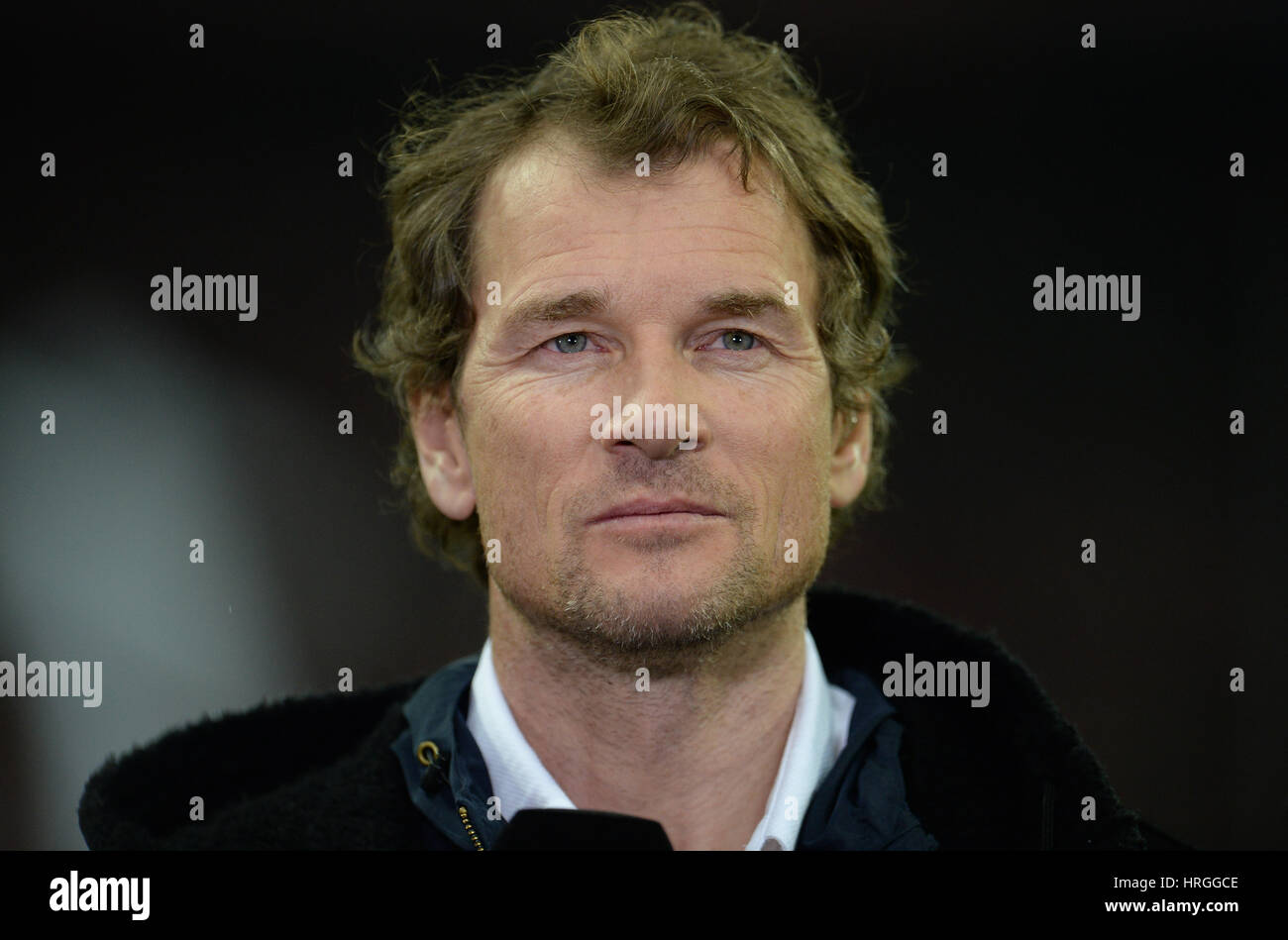 Munich, Germany. 01st Mar, 2017. TV presenter Jens Lehmann during the ...